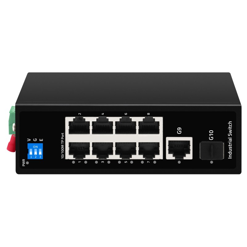 10 Port 10/100/1000M Industrial PoE Switc