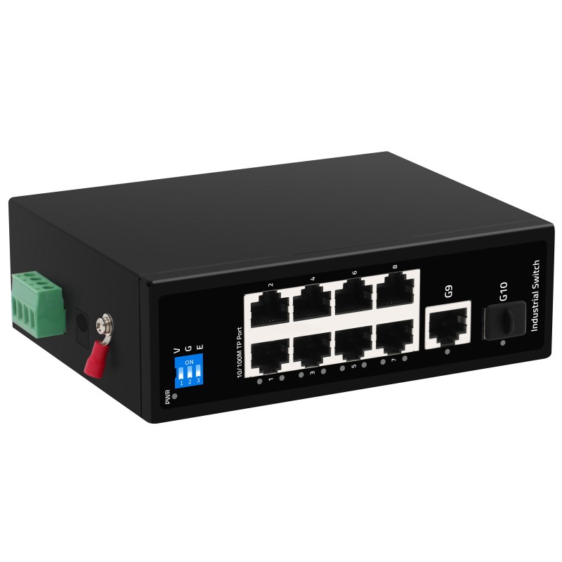 10 Port 10/100/1000M Industrial PoE Switc