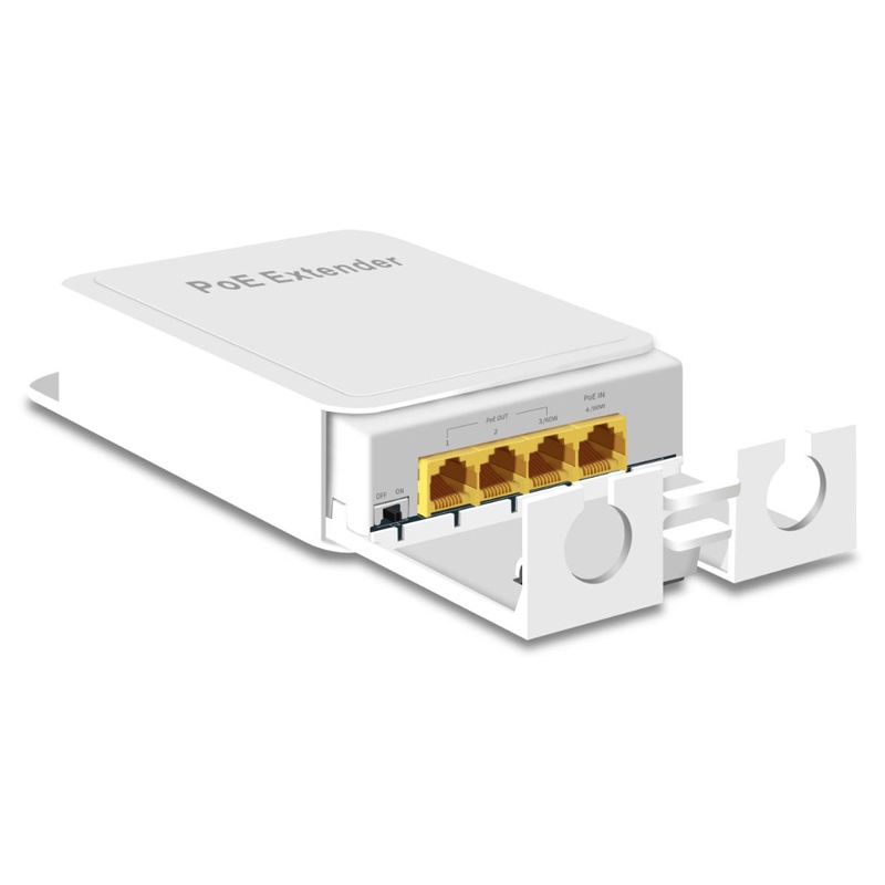 4 Port POE Repeater Waterproof Outdoor Gigabit Extender