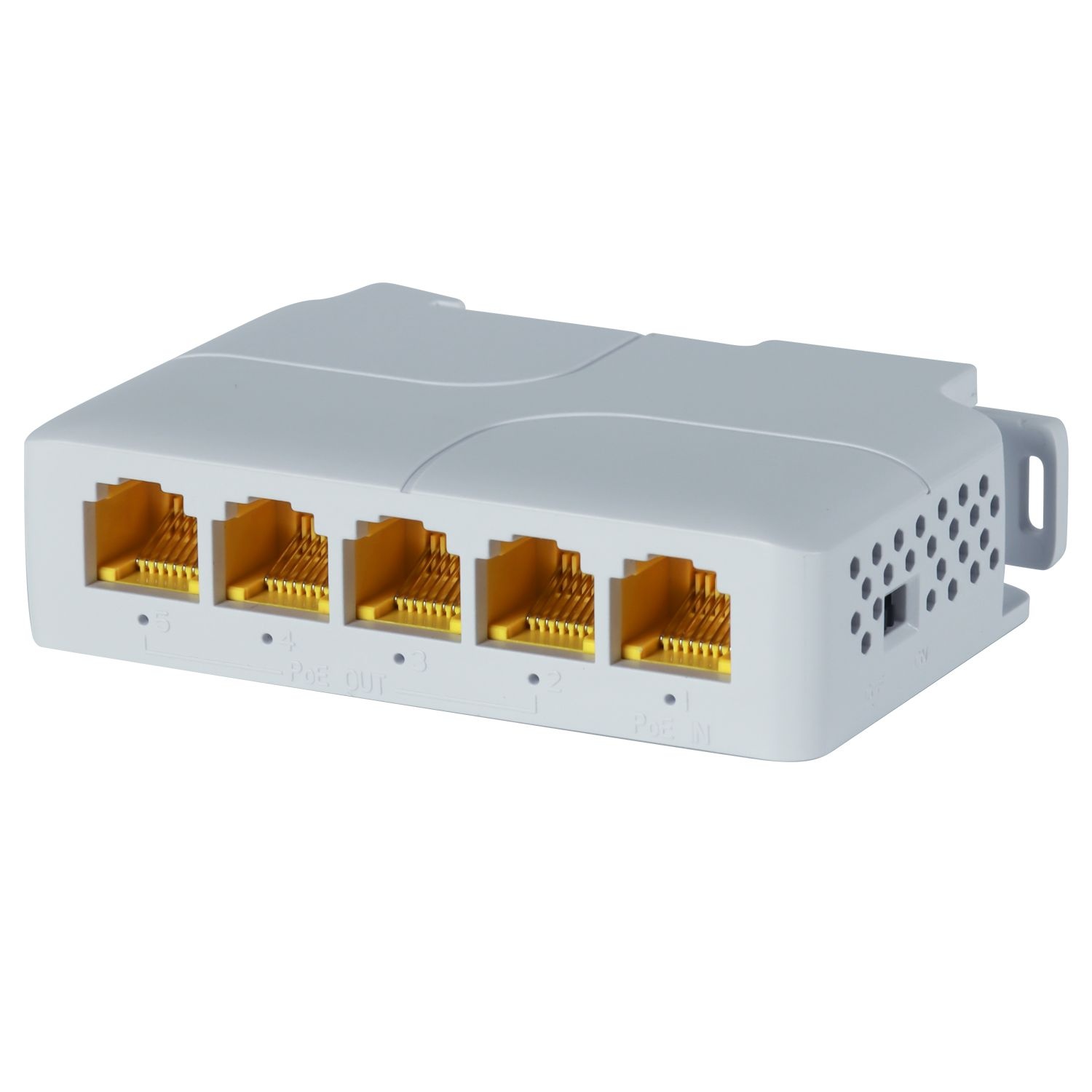 1000Mbps 90w 5 ports POE extender 3 POE out ports