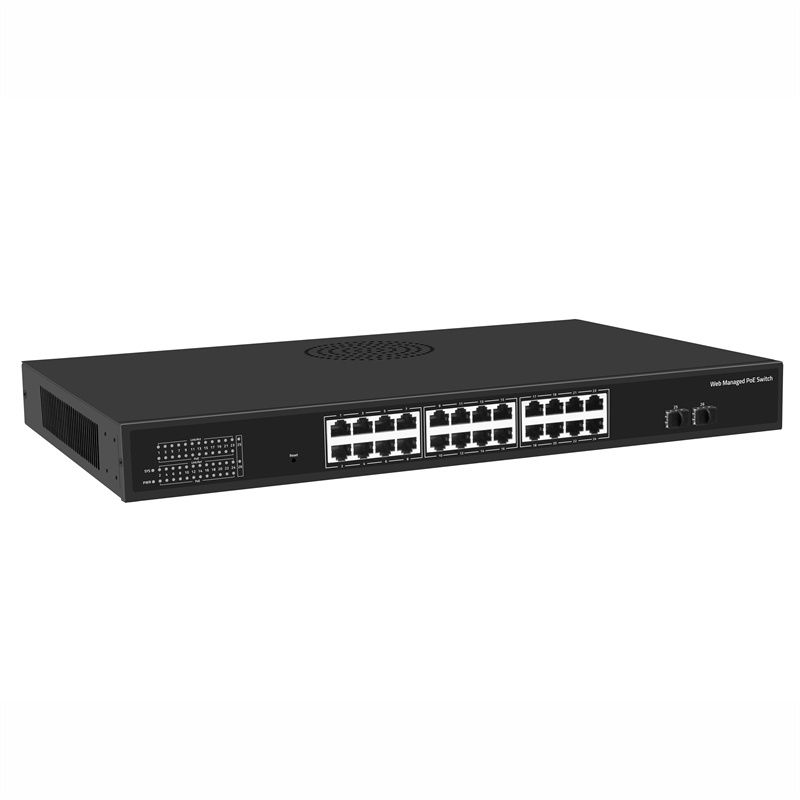 26 Port Gigabit Web Managed Ethernet PoE Switch