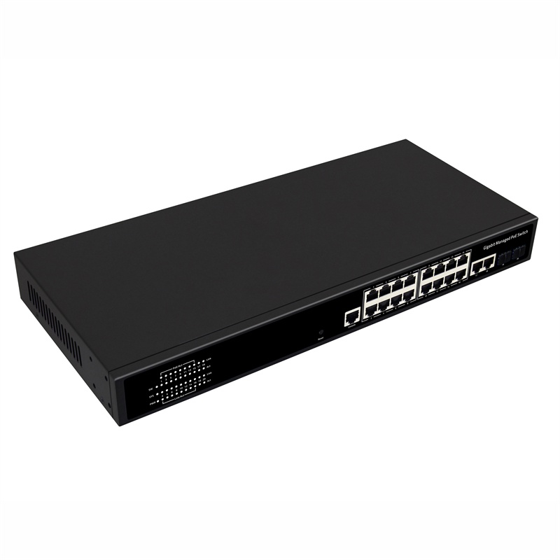 20-Ports Gigabit Managed PoE Switch . It adopts High-Quality and High ...