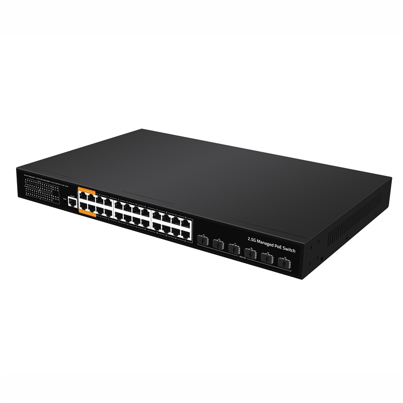 30 Port L3 Managed 10G Uplink 2.5G PoE Switch, provides 24* 100/1000/2500M PoE Ethernet Ports+ 6 ...