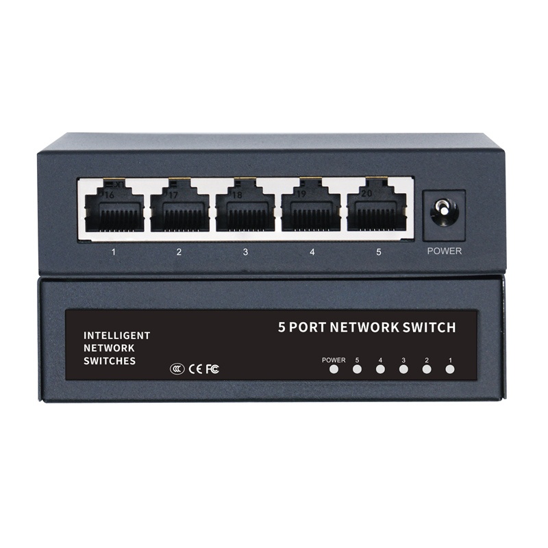 100Mbps 5 RJ45 port network switch
